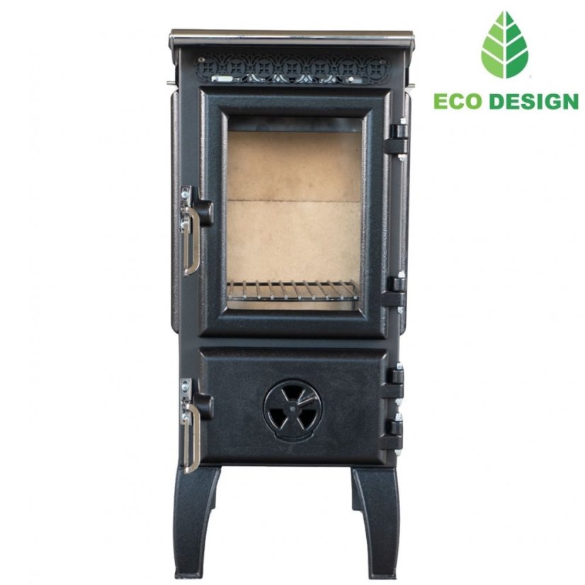 CALISKAN Krbová kamna TREMINI 3D - černá :: Ráj krbů a kamen